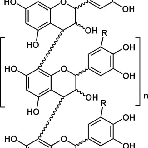 Representative Molecular Structure Of A Non Cross Linked Condensed