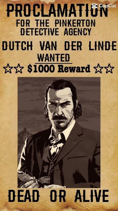 Give Me Dutch Van Der Linde Rdr Rdr2 Bounty Reddeadredemption