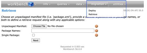 Salesforce Deployment Using Workbench Apex Hours