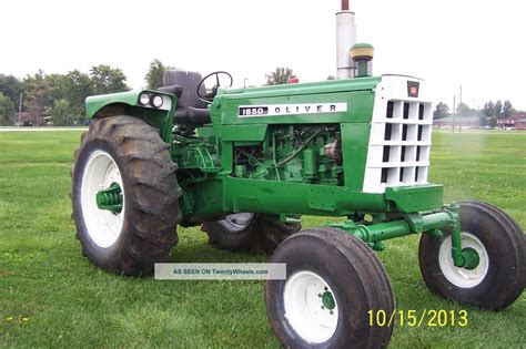 Technical Specifications And Data For Oliver 1850 Tractor