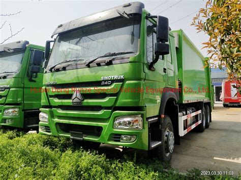 Sinotruk Howo Garbage Compactor Truck 6x4 20m3 Garbage Truck Price 20t Howo Garbage Compactor