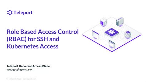 Role Based Access Controls Rbac For Ssh And Kubernetes Access With