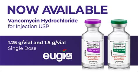 Eugia Us Launched Vancomycin Hydrochloride For Injection Eugia Us