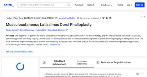 Musculocutaneous Latissimus Dorsi Phalloplasty