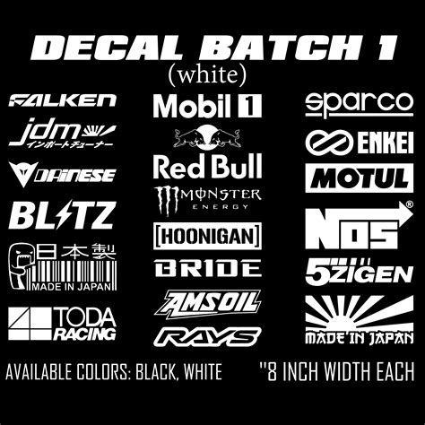 Jdm Sponsor Decals At Tina Lown Blog