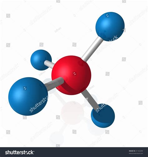 Molecule Spheres Blue Red Color Stock Illustration 31163299 Shutterstock