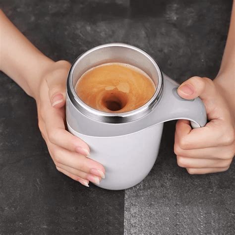 Self Stirring Cup For Coffee Juice And Milk Inspire Uplift