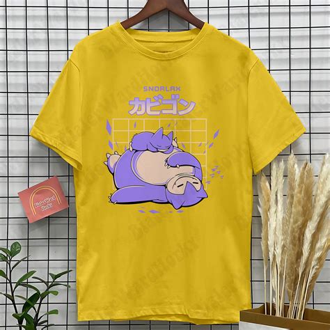 Snorlax Munchlax Sleepy Funny T Shirt Unisex Shirt Snorlax Etsy