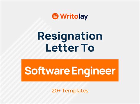 Software Engineer Resignation Letter Example 4 Templates