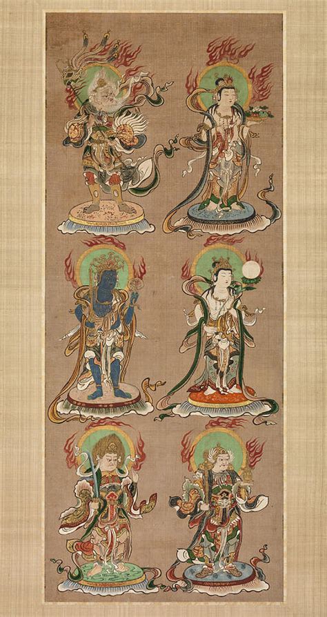Twelve Deva Kings Juniten Drawing By Anonymous Fine Art America