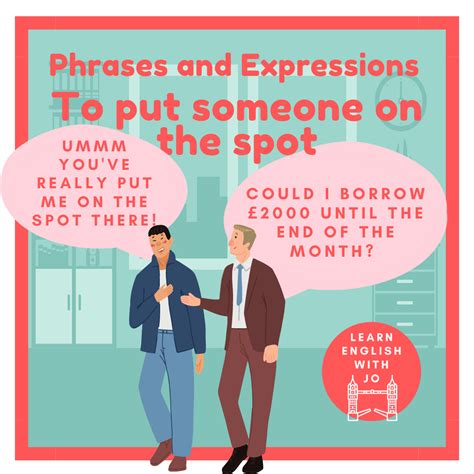 English Phrases And Expressions To Put Someone On The Spot Learn
