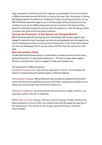 Beverage Processing System For Industrial Capacity 80 Bpm At