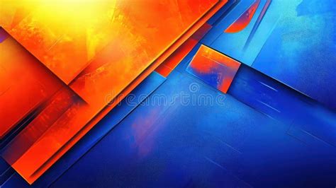 Abstract Digital Design With Vibrant Colors And Geometric Shapes Stock Illustration