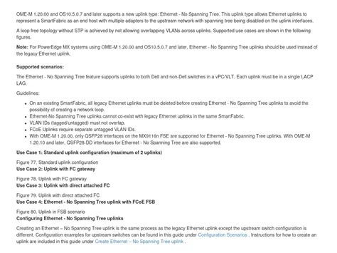 Ethernet No Spanning Tree Uplink Dell Poweredge Mx Networking Deployment Guide Dell