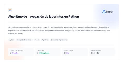 Algoritmo De Navegación De Laberintos En Python Labex
