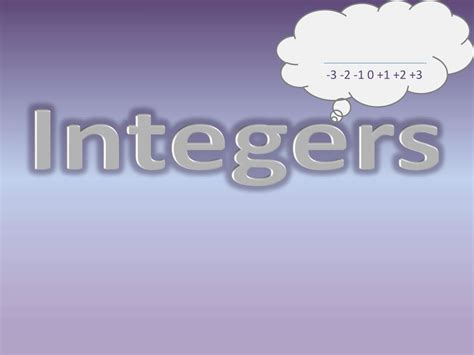 PPT Integers PowerPoint Presentation Free Download ID 5351677