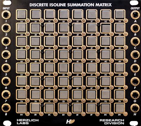Herzlich Labs Discrete Isoline Summation Matrix Eurorack Module On Modulargrid