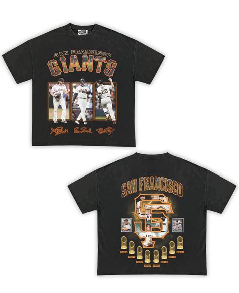 Sf Giants Tribute Vintage Shirt Frontback Vintage Black The Retro