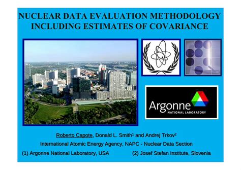 Pdf Nuclear Data Evaluation Methodology Including Estimates … · Nuclear Data Evaluation