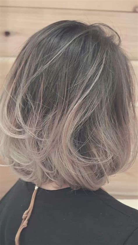 Gaya Warna Rambut Pendek ヘアスタイリング ヘアカット 髪 カラー