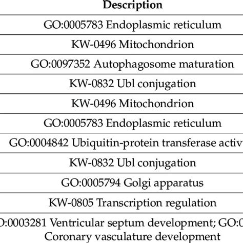 Summary Of Enrichment Scores For Gene Clusters Identified By Sota