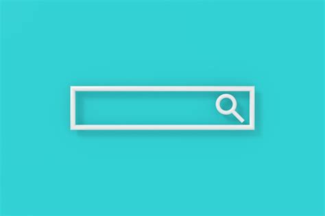 Premium Photo Search Field 3d Text Box With Search Icon