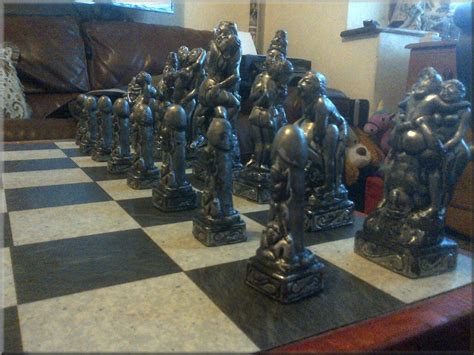 Adult Erotic Sex Themed Kama Sutra Chess Set Antique Bronze Etsy
