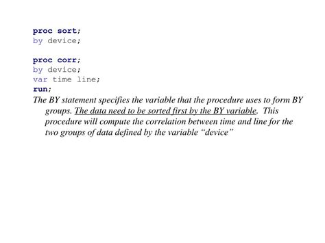 Ppt Computing Normal Probabilities In Sas Proc Corr Proc Plot Or Proc