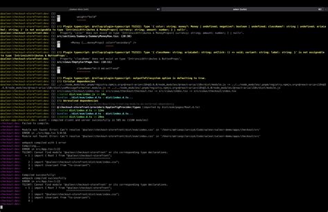 Error Thrown When The Storefront Is Automatically Launched By `saleor