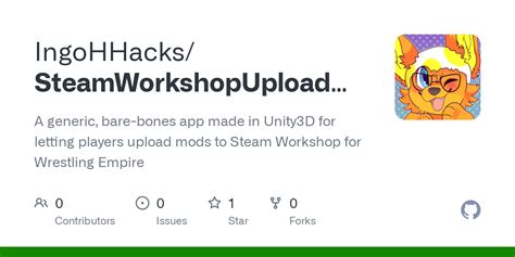 Github Ingohhackssteamworkshopuploaderwe A Generic Bare Bones App