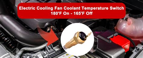 Ydykpower 1 8 Npt Thermostat Fan Switch 190f On 175f Off Automotive Engine