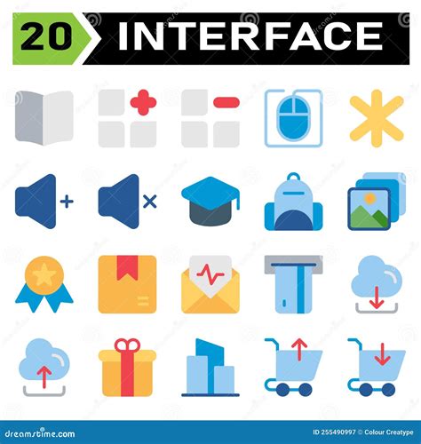 User Interface Icon Set Include Book Guide Manual Read Instruction Menu Add New Apps