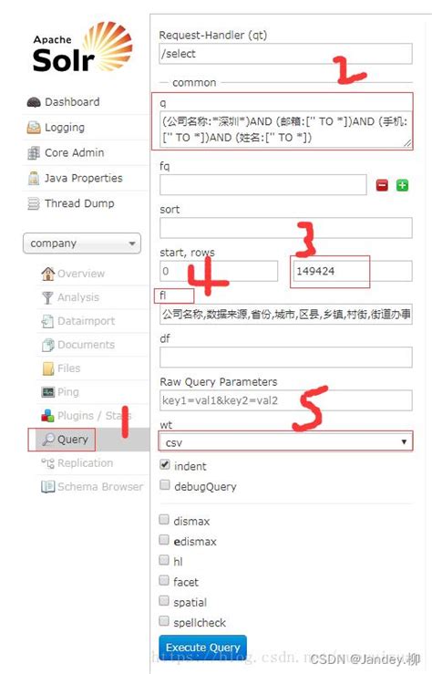 solr控制台查询 csdn博客