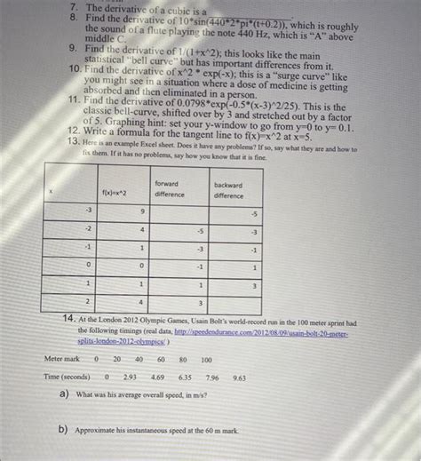 Solved 7 The Derivative Of A Cubic Is A 8 Find The