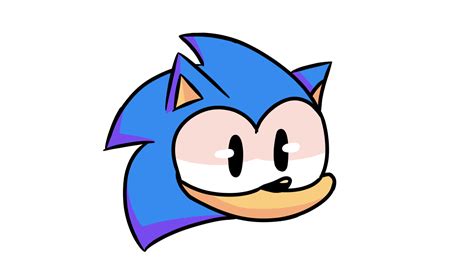 Sonic Head Rsonicthehedgehog