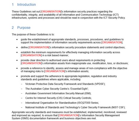 Guidelines For Information Security Grcready