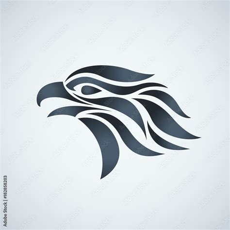 Hawk Vector Logo Icon Illustration Stock Vector Adobe Stock