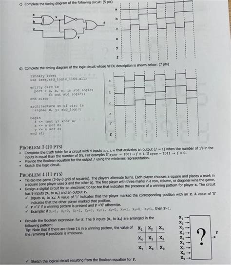 Solved Problem 1 28 Pts A Simplify The Following