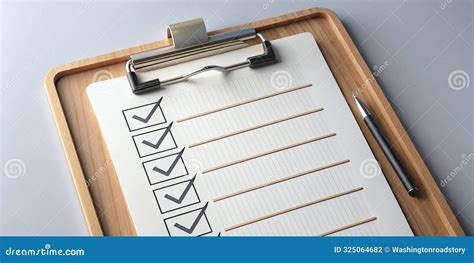 Clipboard Checklist Vector Illustration Paper Document Checkboxes