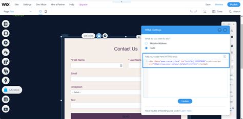 Adding Powr App Into Wix Through Embed Code Powr