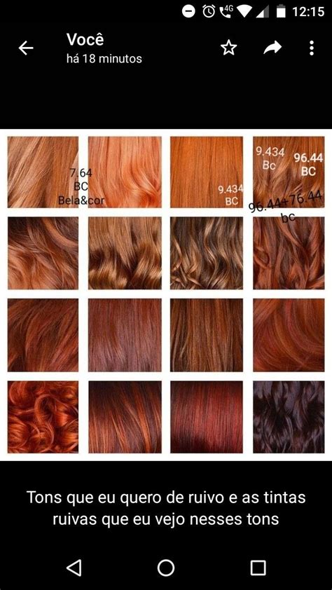 Tabela De Cores De Cabelo Ruivo Natural Linha Coloração Belaandcor