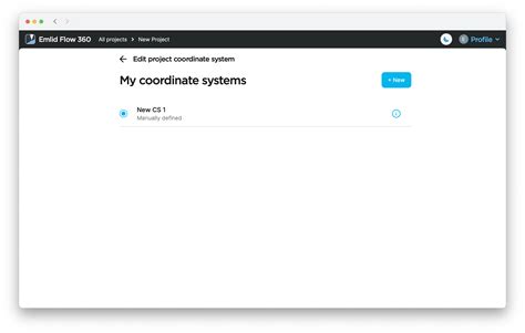 Set Up Custom Coordinate System Emlid Flow And Emlid Flow 360