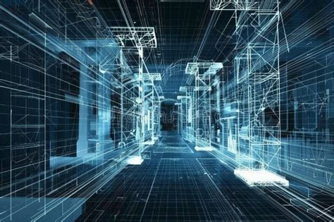 Mesmerizing Abstract Technology Background With Intricate Hexagonal Patterns And Digital