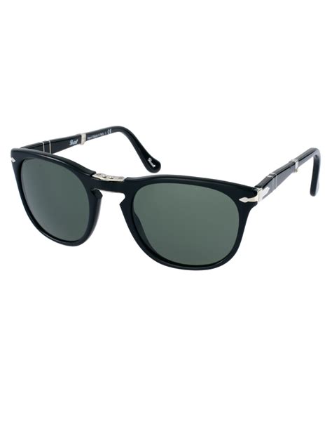 Persol Aviator Sunglasses Foldable In Black For Men Lyst