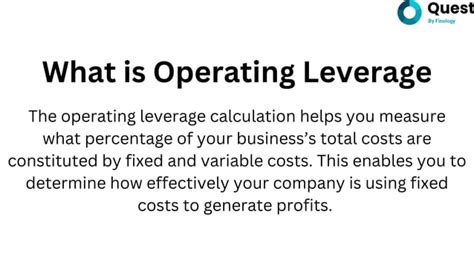 Operating Leveragepdf Operating Leveragepdf
