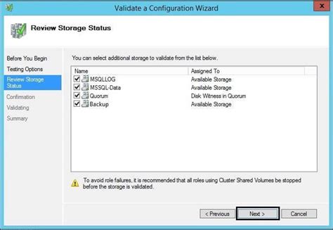 Validating A Windows Cluster Prior To Installing Sql Server 2014