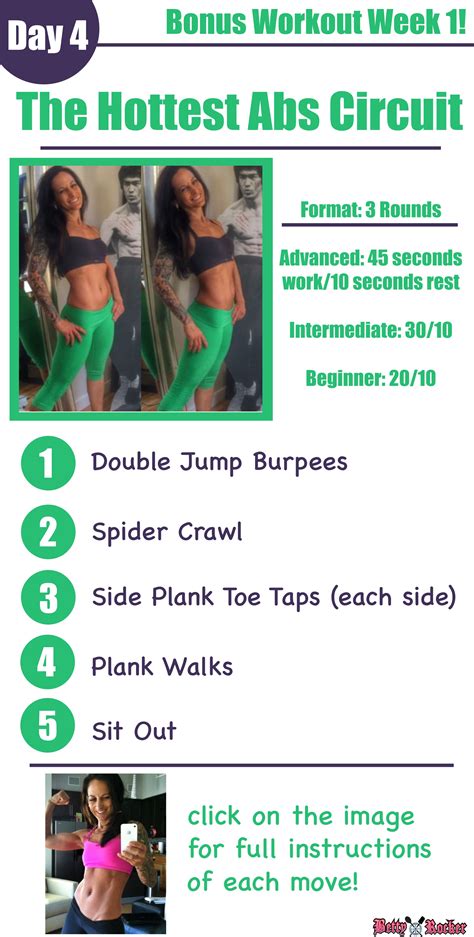 Try This HOT ABS CIRCUIT Today As A BONUS For Your Challenge Workouts Click The Image To Watch