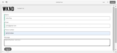 how to create a custom submit action for an adaptive form based on core