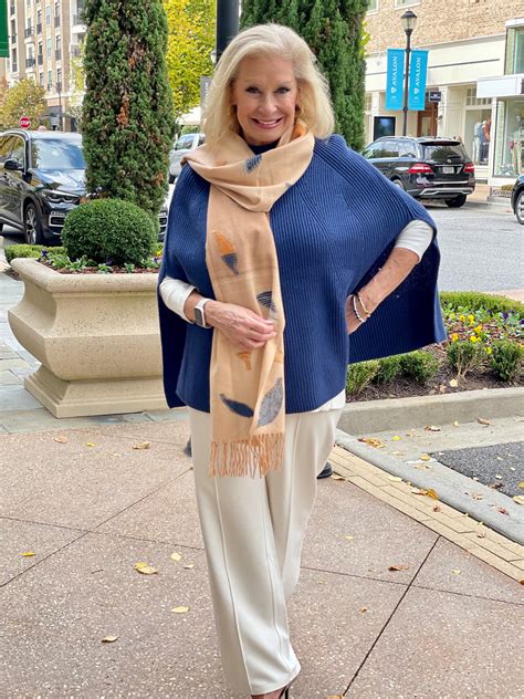 How To Style A Sweater Poncho Hello Im 50ish