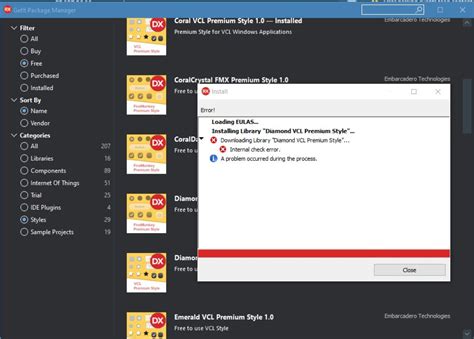 The Embarcadero Getit Server Could Not Be Reached Delphi Ide And Apis Delphi Praxis En